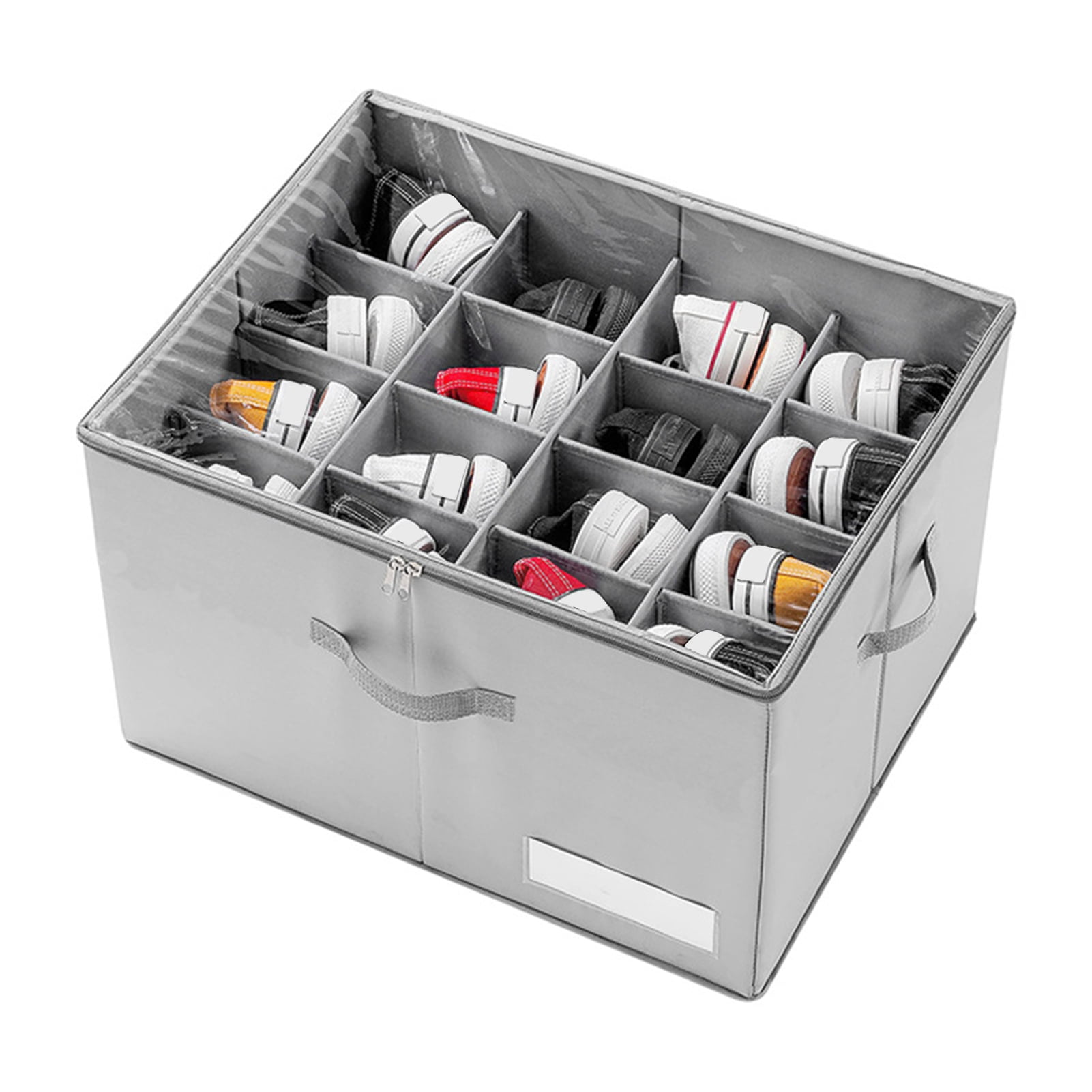 Adjustable Compartment Storage Organizer Closet Shoe Organizer Storage ...