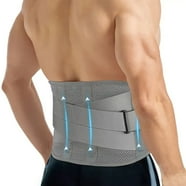 Mueller Adjust-to-Fit Back Support, Black/Gray, One Size Fits Most ...