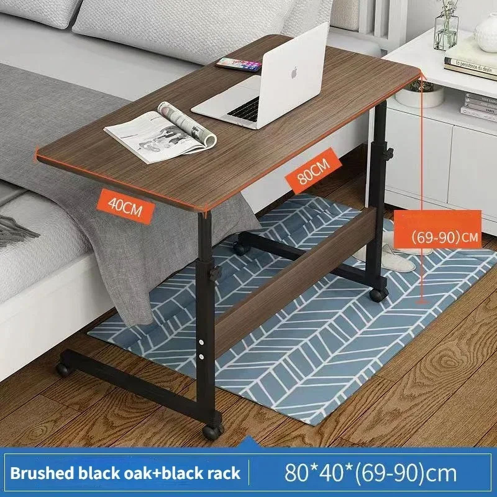 Adjustable Computer Table with Wheels Widen Computer Tables Household ...