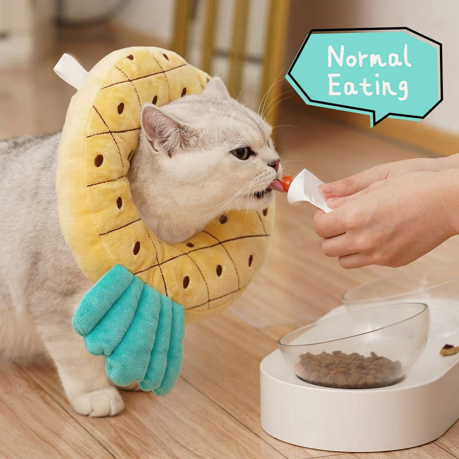 Adjustable Cone Collar Soft, Cute Cats Recovery Collar, Cats Cones ...