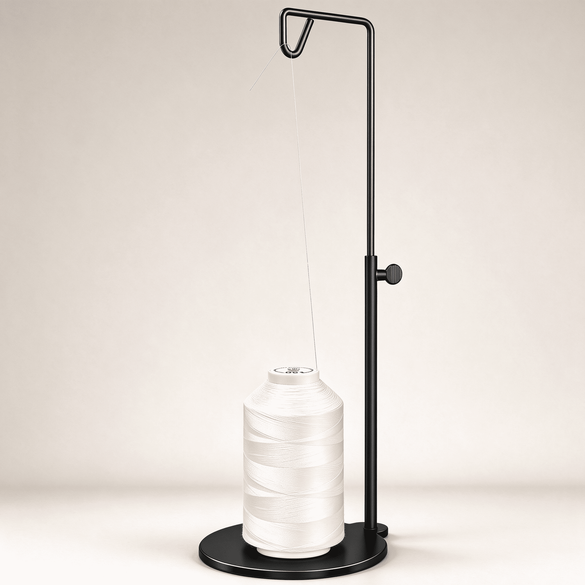 Adjustable Cone Thread Holder for Sewing Machine,White Heavy Metal Base ...