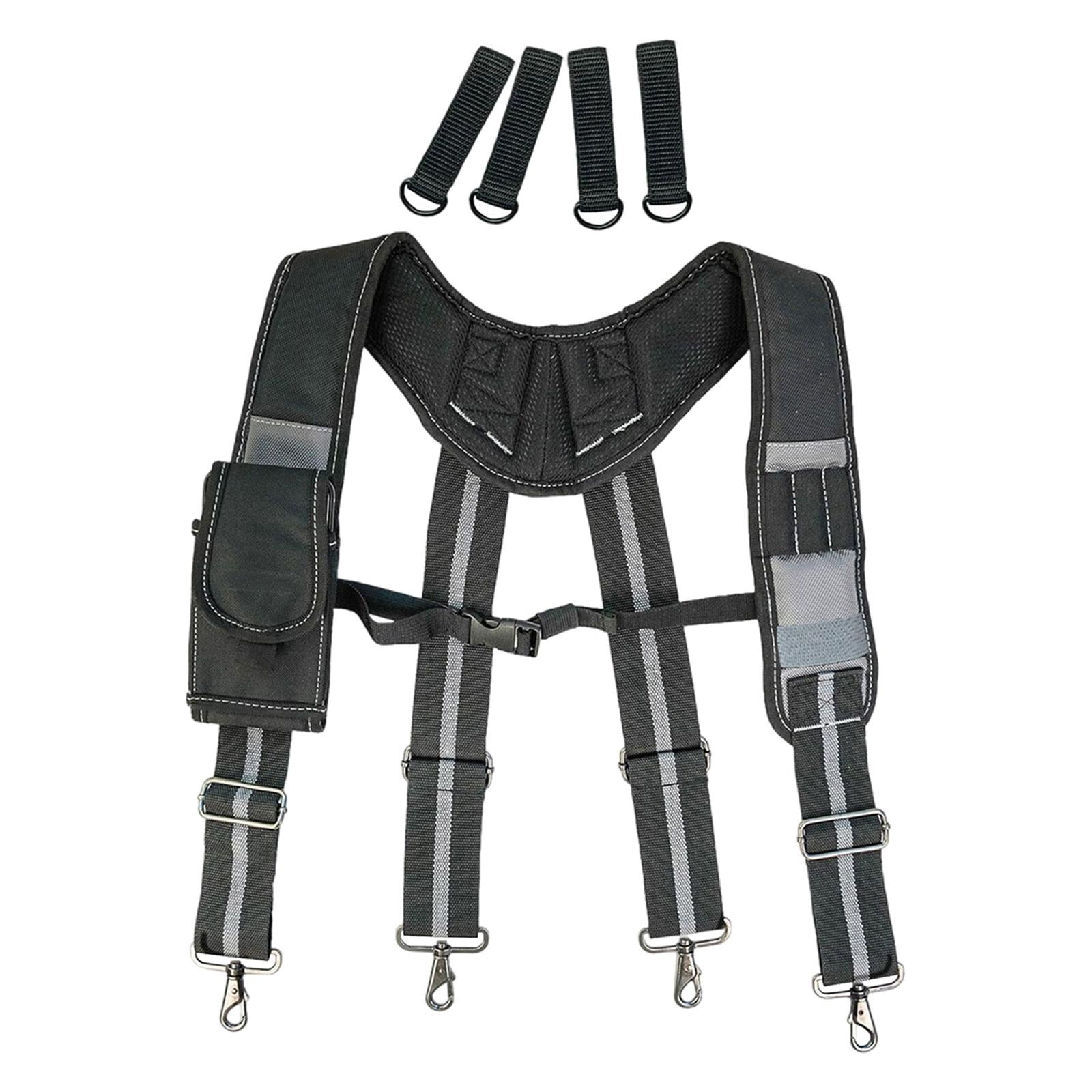 Adjustable Construction Suspender Work Belt Harness Tool Belt ...