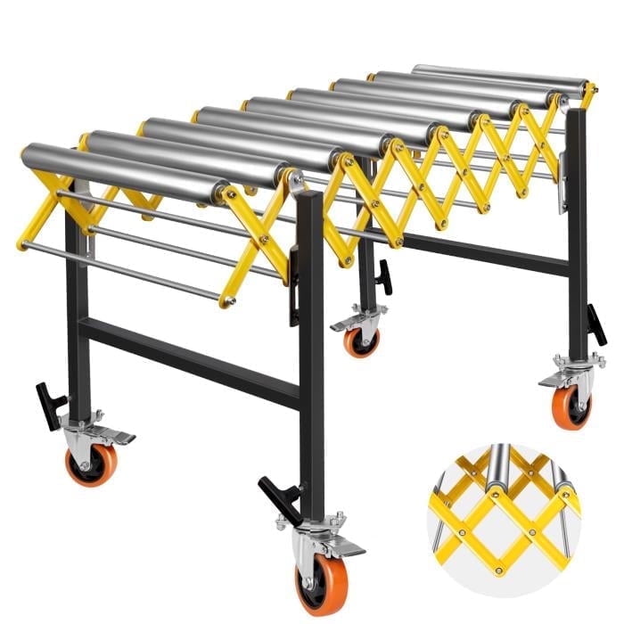 Adjustable Conveyor Roller, 660lbs Aluminum Alloy Folding Turning ...