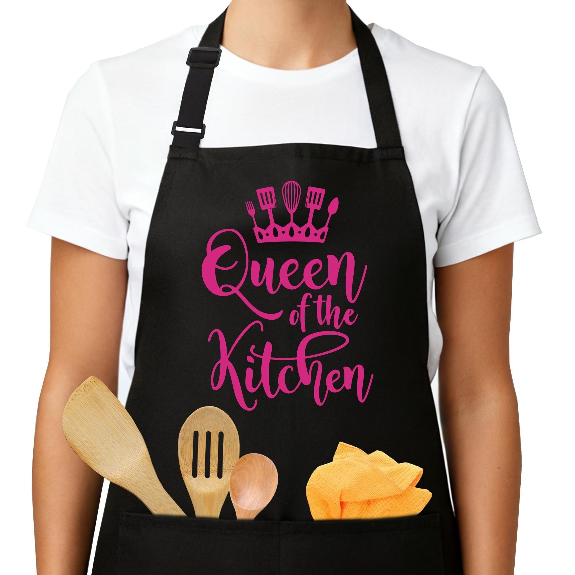 Adjustable Cooking Aprons for Women with Pocket- God Says You Are ...