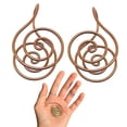 Adjustable Copper Alloy Spirals Hand Rings For Chakras Balancing And ...