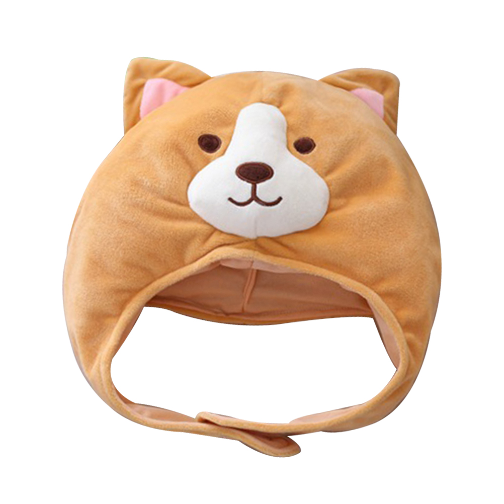 Adjustable Corgi Hat Novelty Brown Corgi Headwear Funny Cosplay Apparel ...