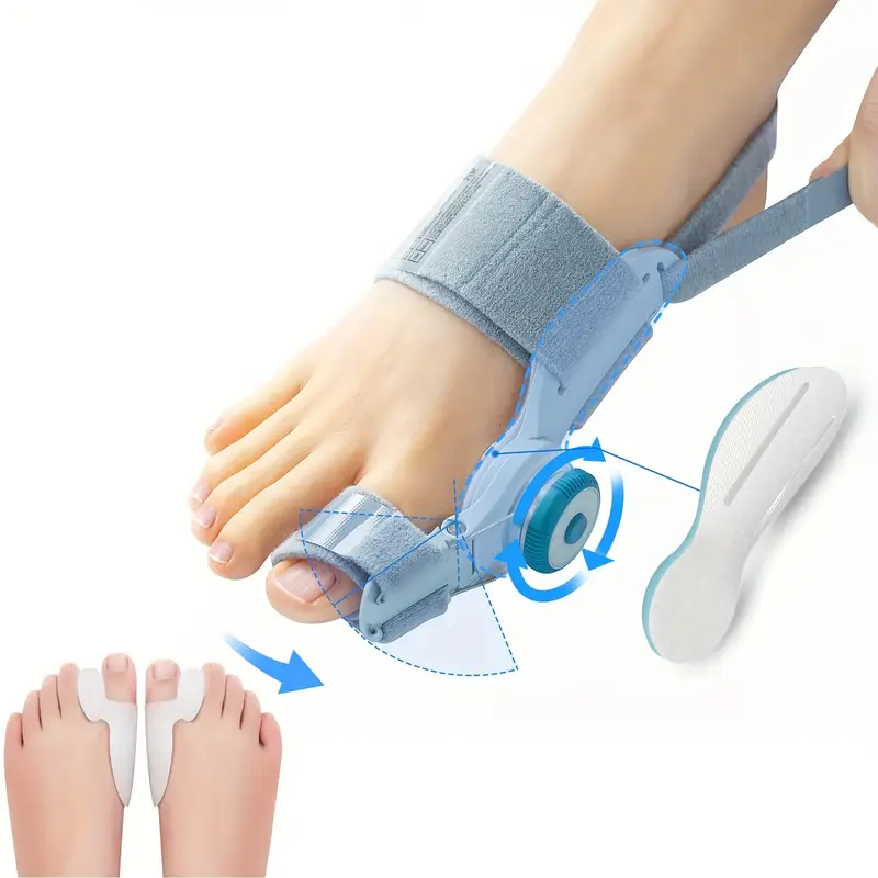 Adjustable Corrector for Men & Women - Toe Straightener with Anti-Slip ...