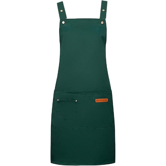Adjustable Cotton Blend Chef Apron with 2 Large Pockets, Striped ...