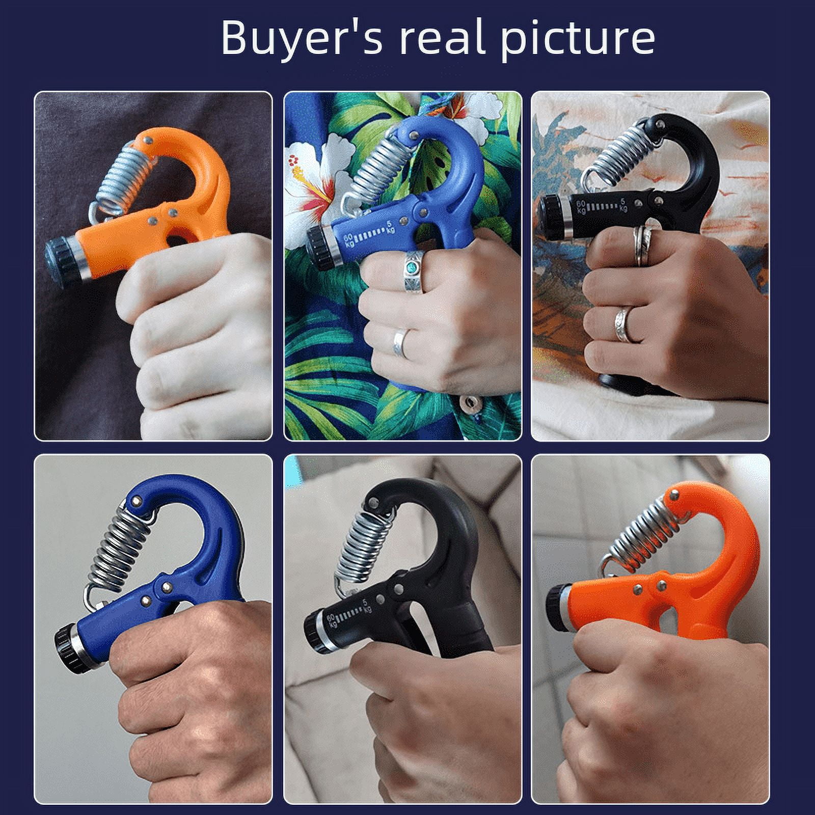 Adjustable Counting Grip Hand Training Arm Strength Portable Wrist ...