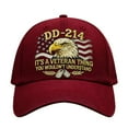 Adjustable Cowboy Hat, DD-214 Army Veteran Hat, Embroidered Patriotic ...