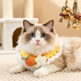 Adjustable Crochet Pet Neckwear Handmade Knitted Cat Dog Collar with ...