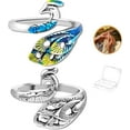 Adjustable Crochet Tension Ring - Peacock Design Ergonomic Yarn Guide ...