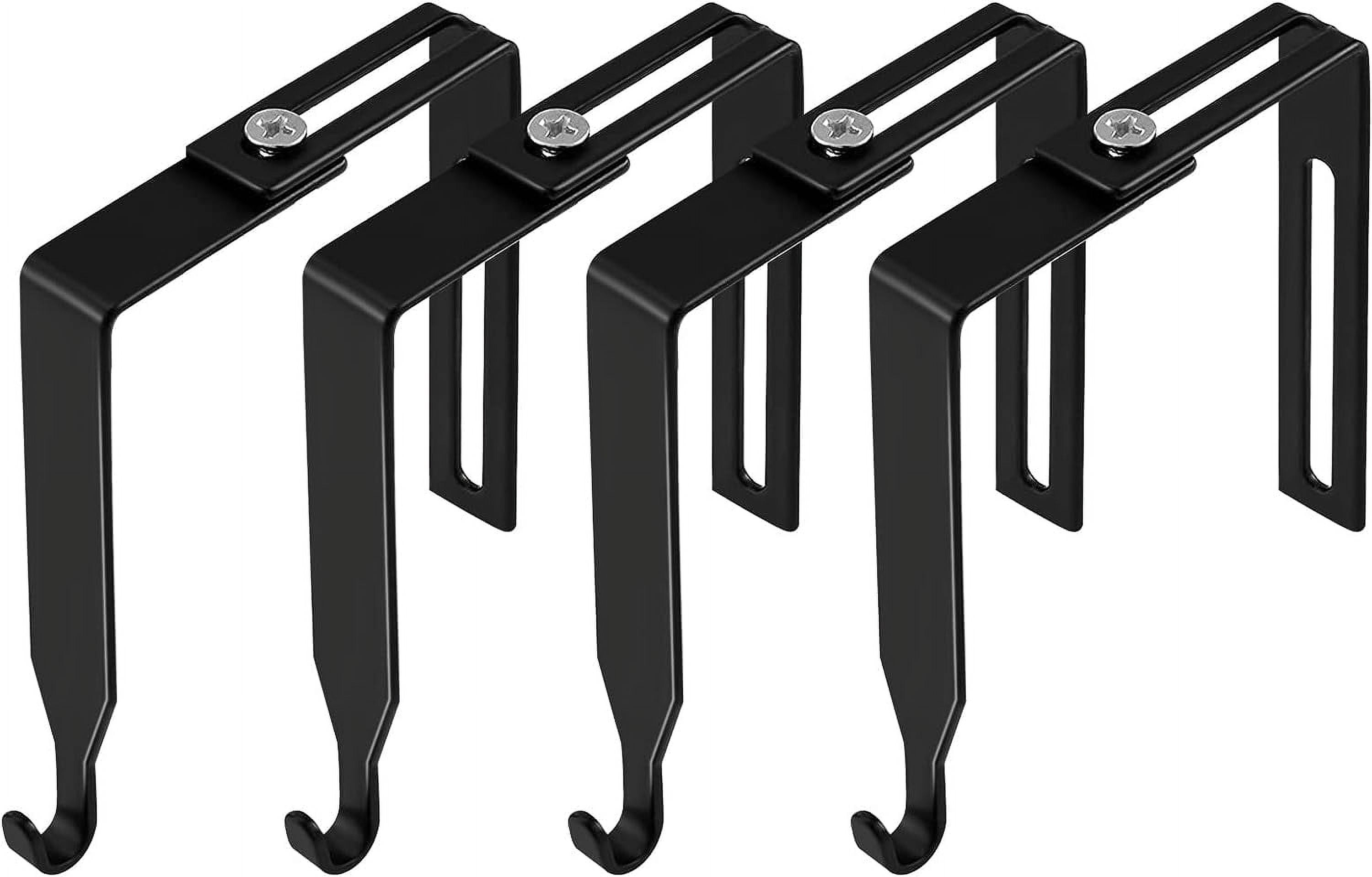 Adjustable Cubicle Hangers Over Door Mirror Hook Hanger 4PCS Metal ...