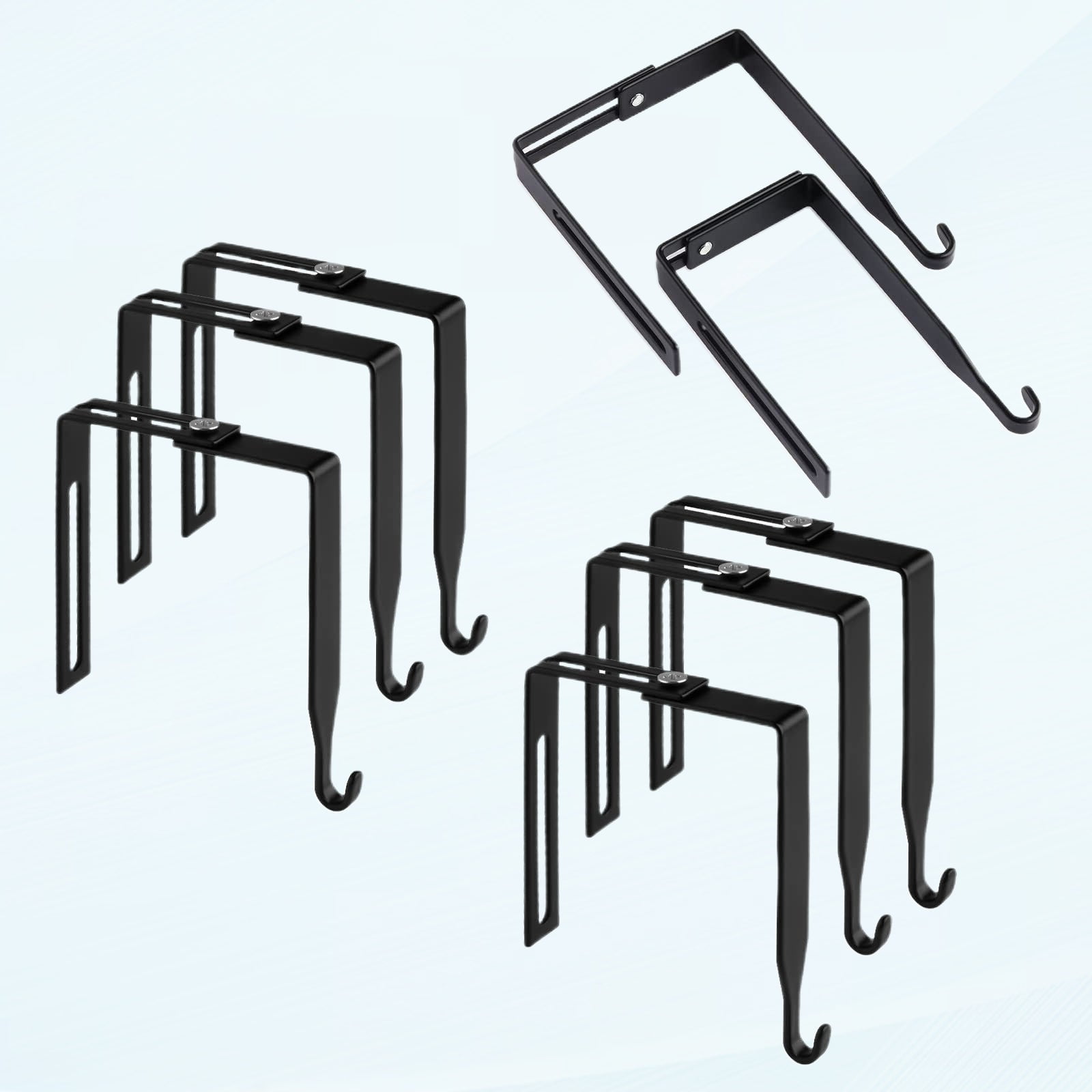 Adjustable Cubicle Hangers Set of 4, Universal Metal Hooks for Hanging ...