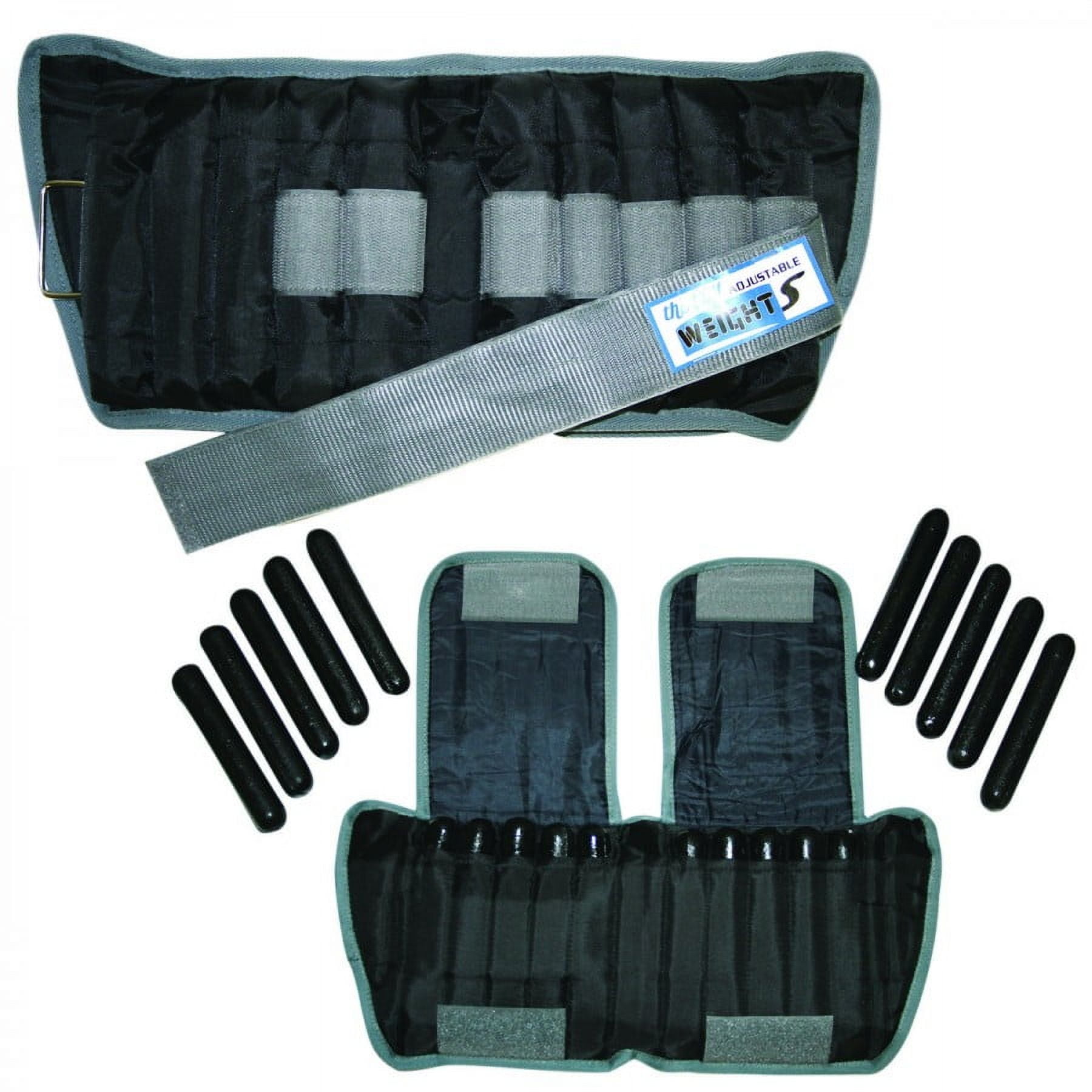 The Cuff Adjustable Ankle Weight, 20 lb Pair, 20 Removable 1 lb Inserts ...