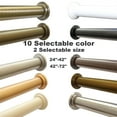 Adjustable Curtain Rod 24''-42''/ 42-72'' Spring Tension Curtain Rods ...