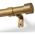 Adjustable Curtain Rod 32-144 Inch, 1 Inch Heavy Duty Warm Gold Window ...
