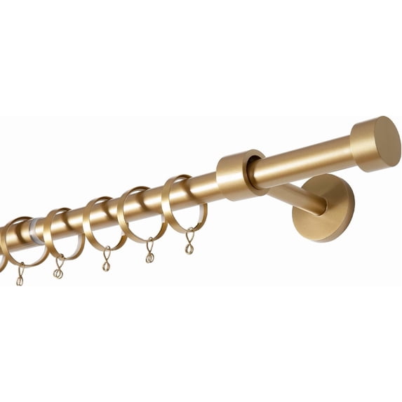 Adjustable Curtain Rod, Heavy Duty Curtain Rod Set with Brackets and ...