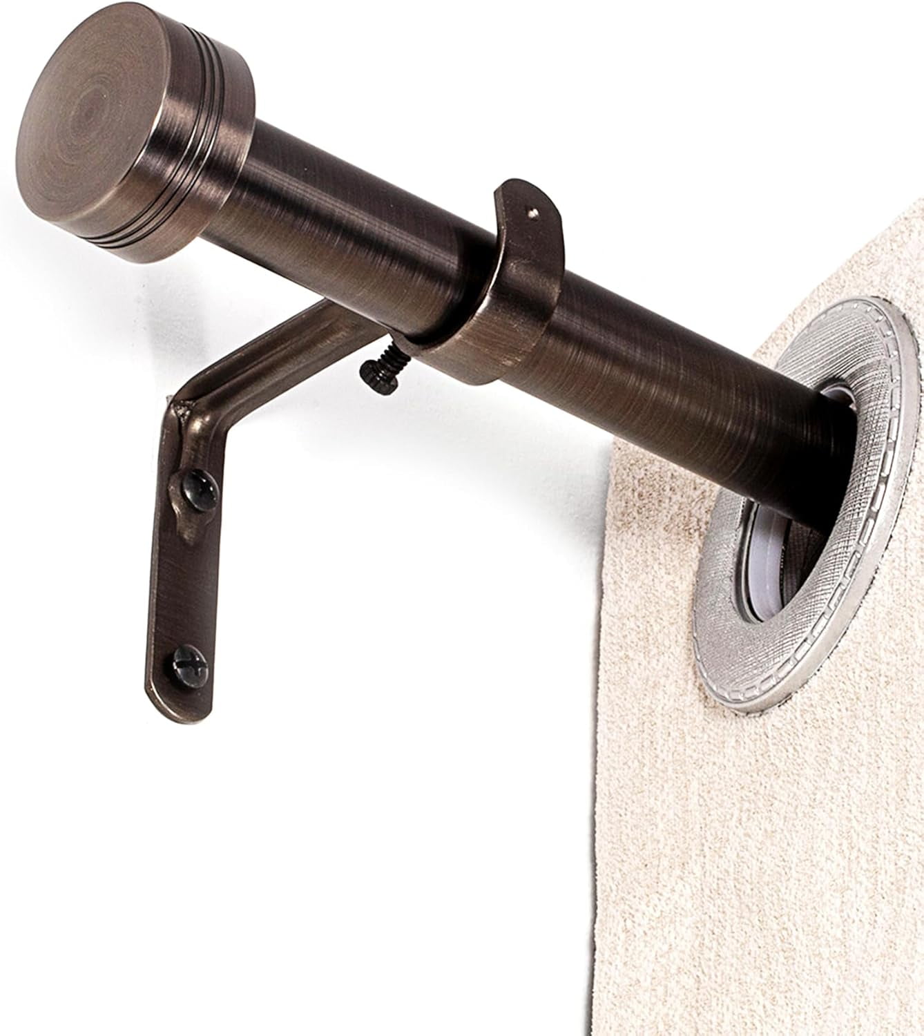 Adjustable Curtain Rods-18 to 144 Inches,1 Inch Modern Metal Drapery ...