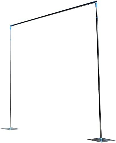 Adjustable Curved Pipe and Drape Backdrop Support Kit w/Weighted Steel ...