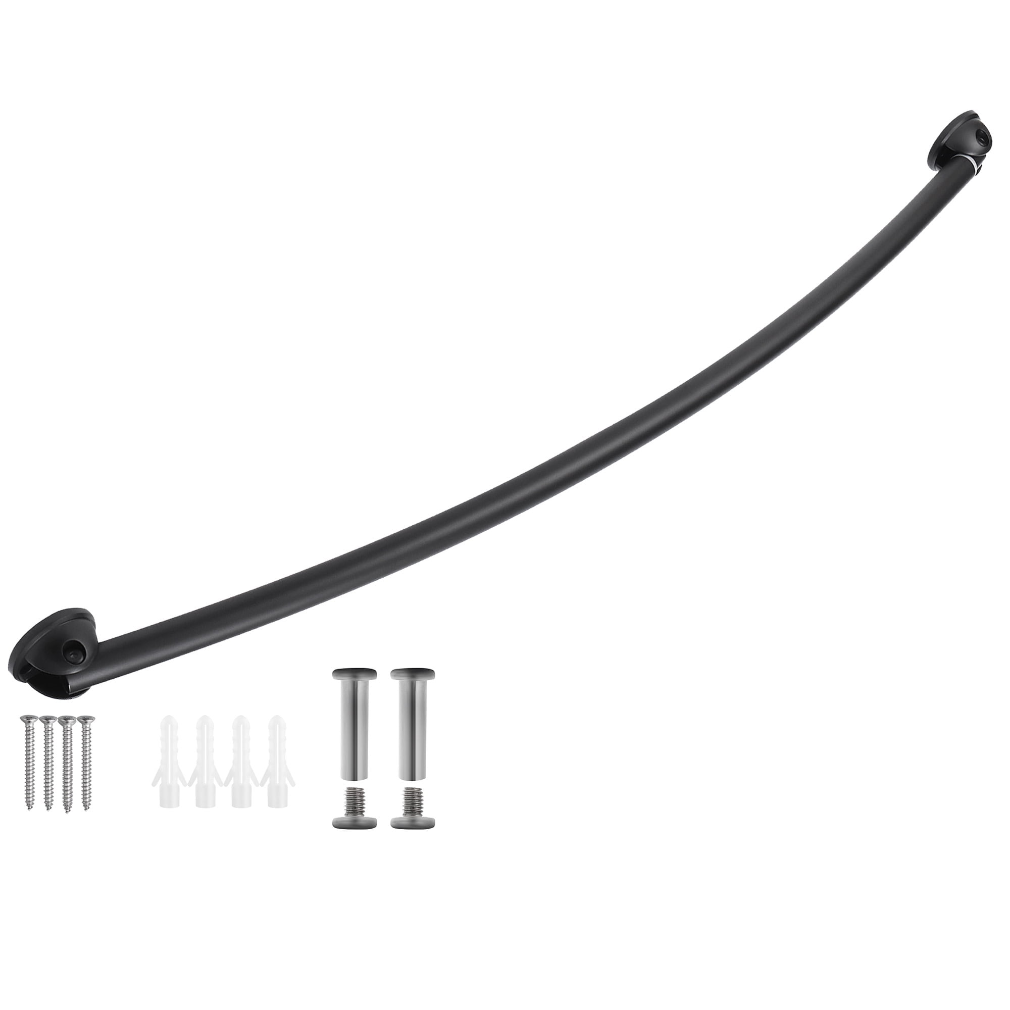 Adjustable Curved Shower Rod, 44-Inch to 66-Inch, Design House Shower ...