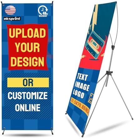 Adjustable Custom X Banner Stand 31.5" X 70.86", Banners and Signs ...