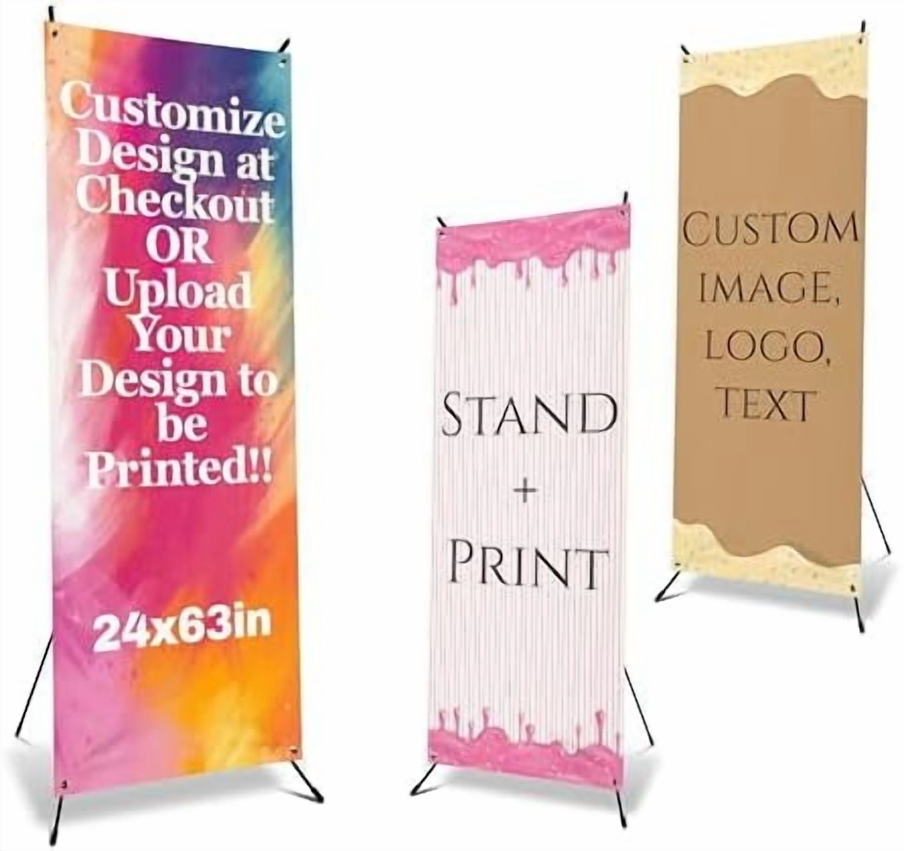 Adjustable Custom X Banner Stand for Business, Outdoor And Indoor ...