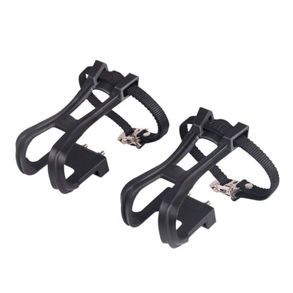 Adjustable Cycling Bike Pedal Toe Clip Straps Belt Bicycle Pedal Shoe ...