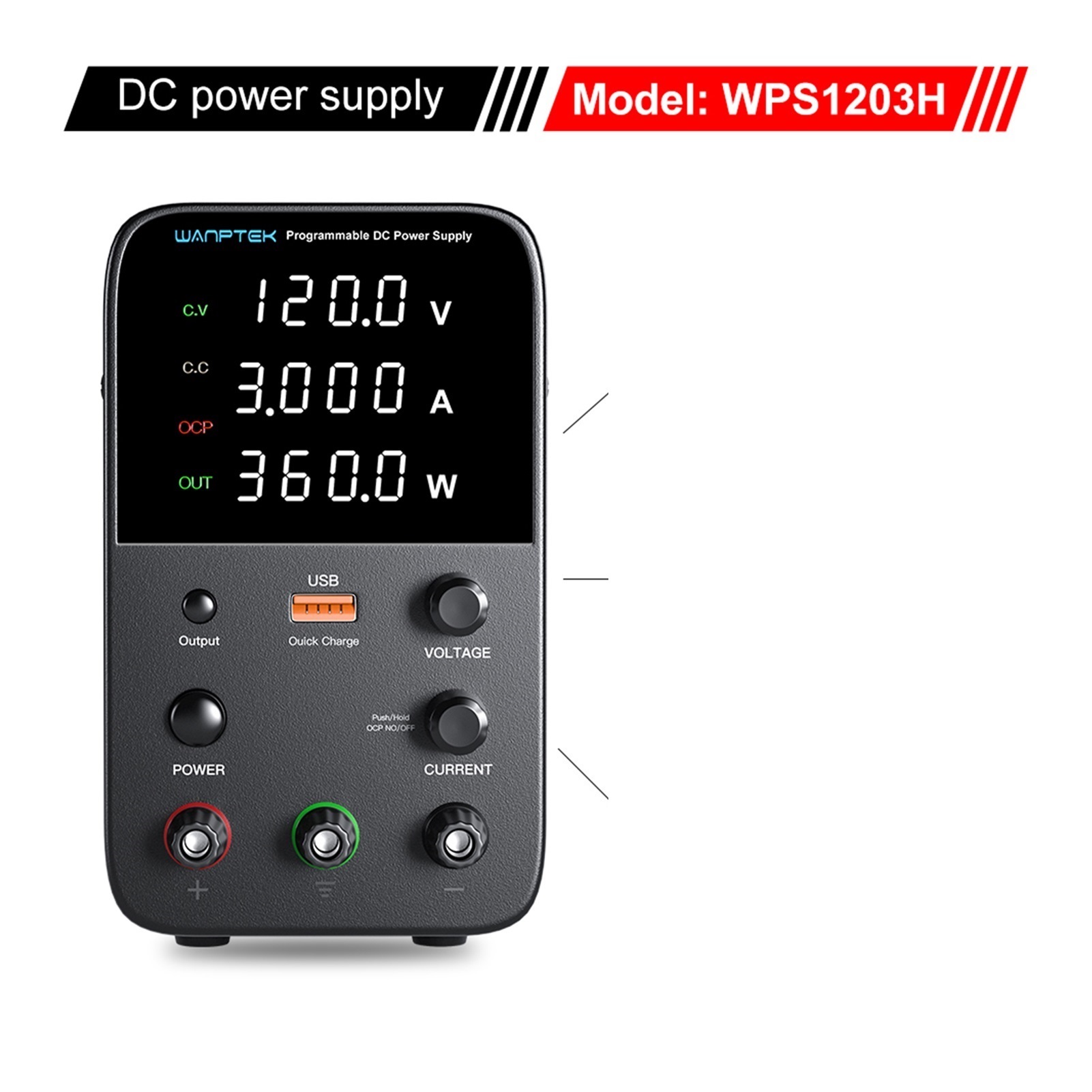 Adjustable DC Power Supply 30V 10A 60V 5A Lab Programmable Voltage ...