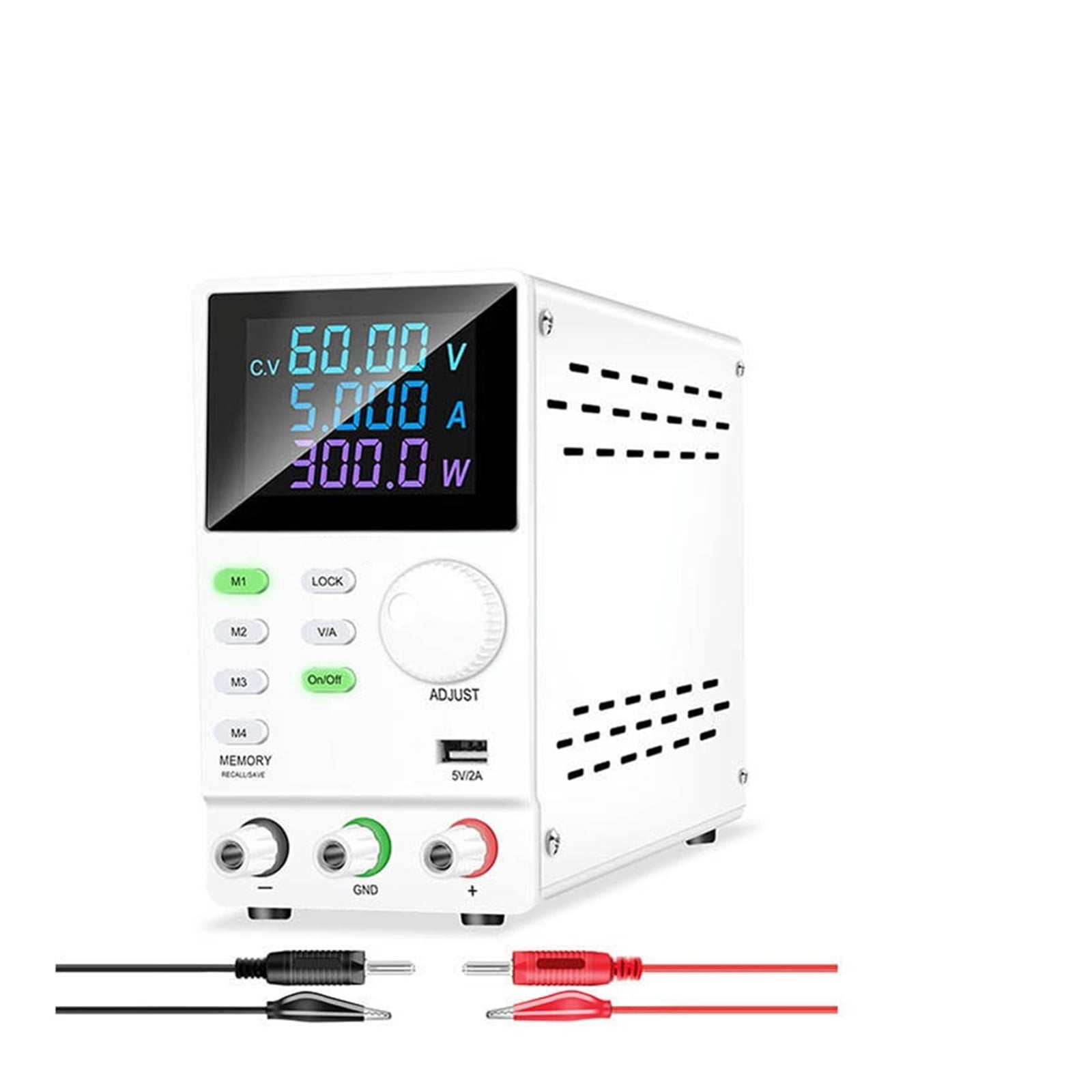 Adjustable DC Power Supply 60V 5A Voltage Regulator Colorful LED ...