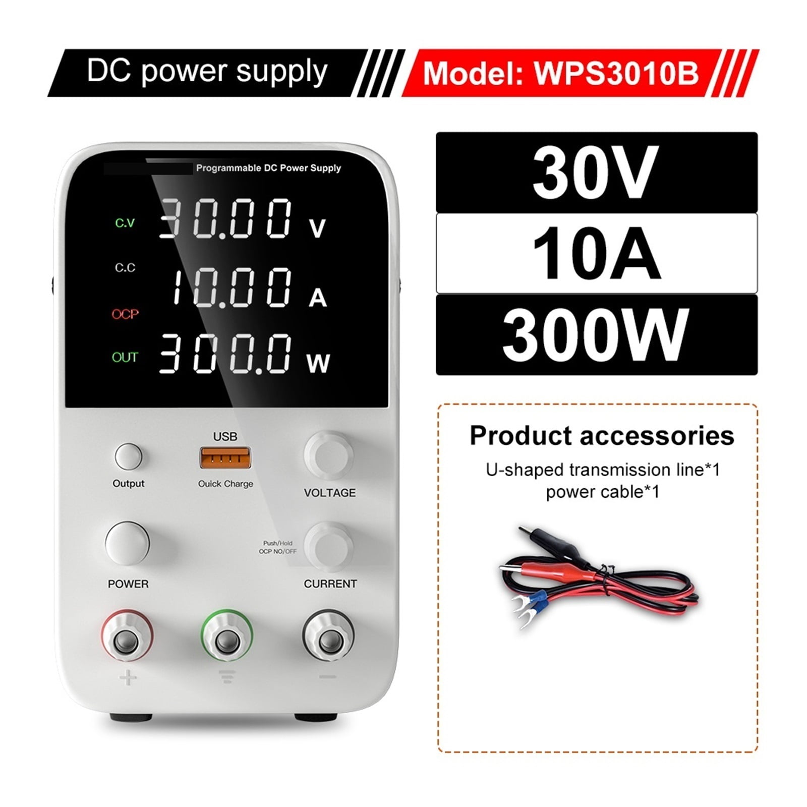 Adjustable DC Power Supply Digital Laboratory Bench Power Supply ...