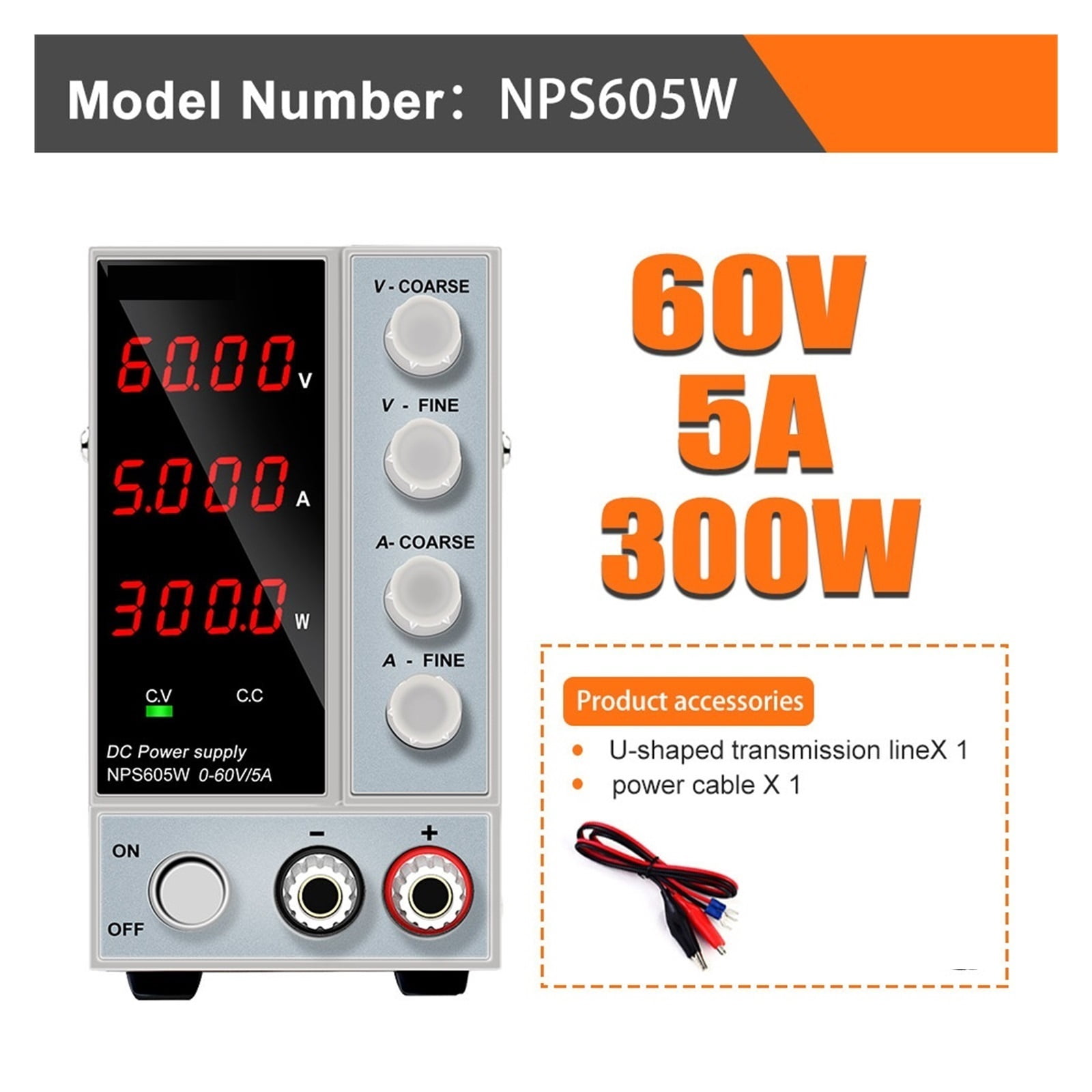 Adjustable DC Power Supply Voltage Regulator Laboratory Stabilizer ...