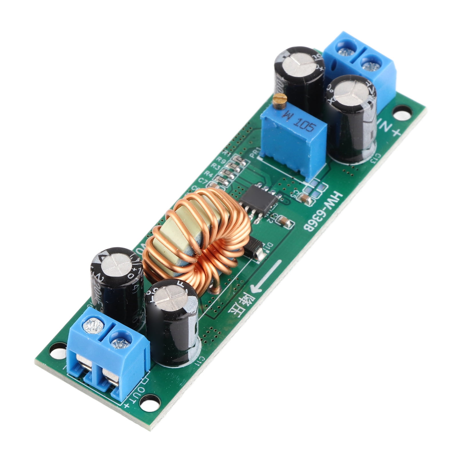 Adjustable DC DC Step Down Buck Power Convert Module DC 6.5V-60V to 1.25-30V Maximum 10A Power ...