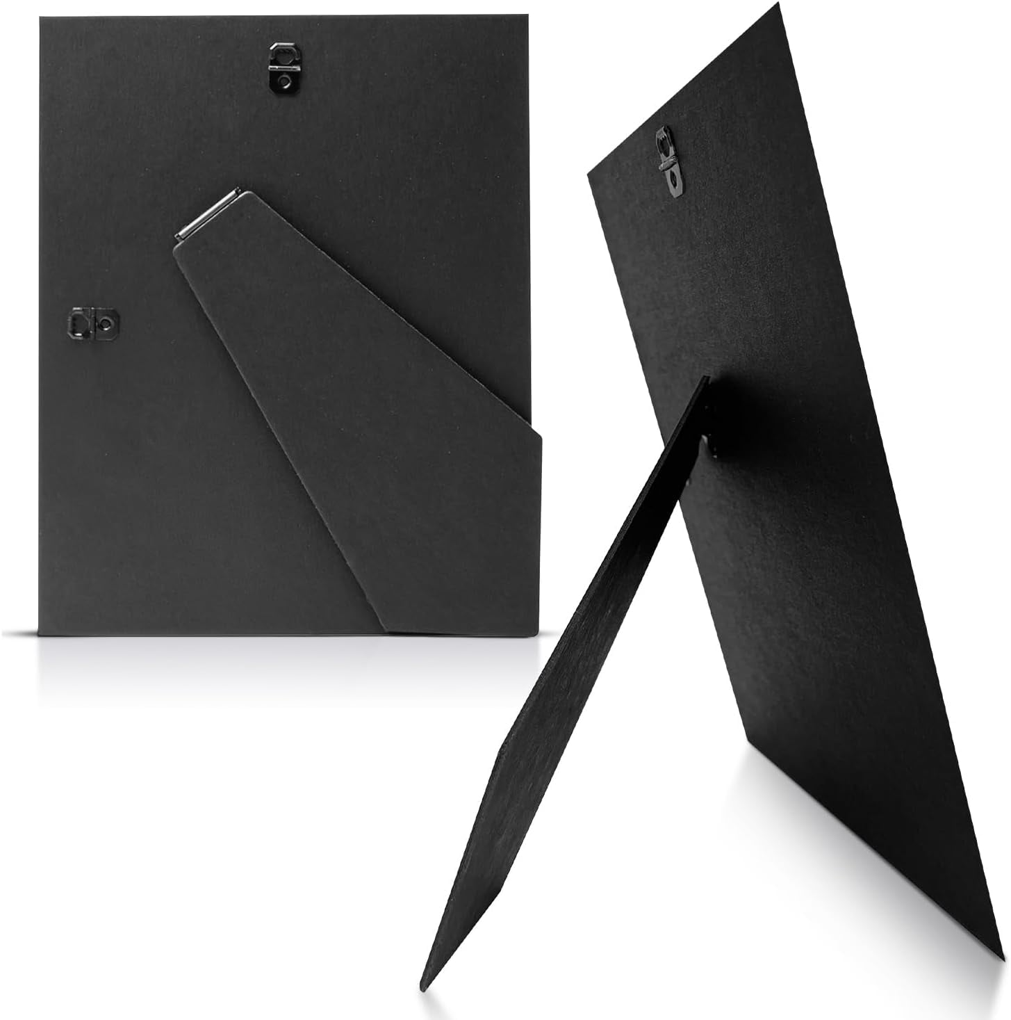 Adjustable DIY Easel Backs, 8 x 10 Inch Solid Black Cardboard Back ...
