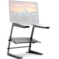 Adjustable DJ Laptop Stand with Two-Tier Storage Shelf – Portable Table ...