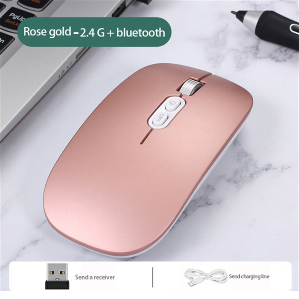 Adjustable DPI Ultra Slim 2.4Ghz Wireless Silent Mouse Mini Ergonomic ...