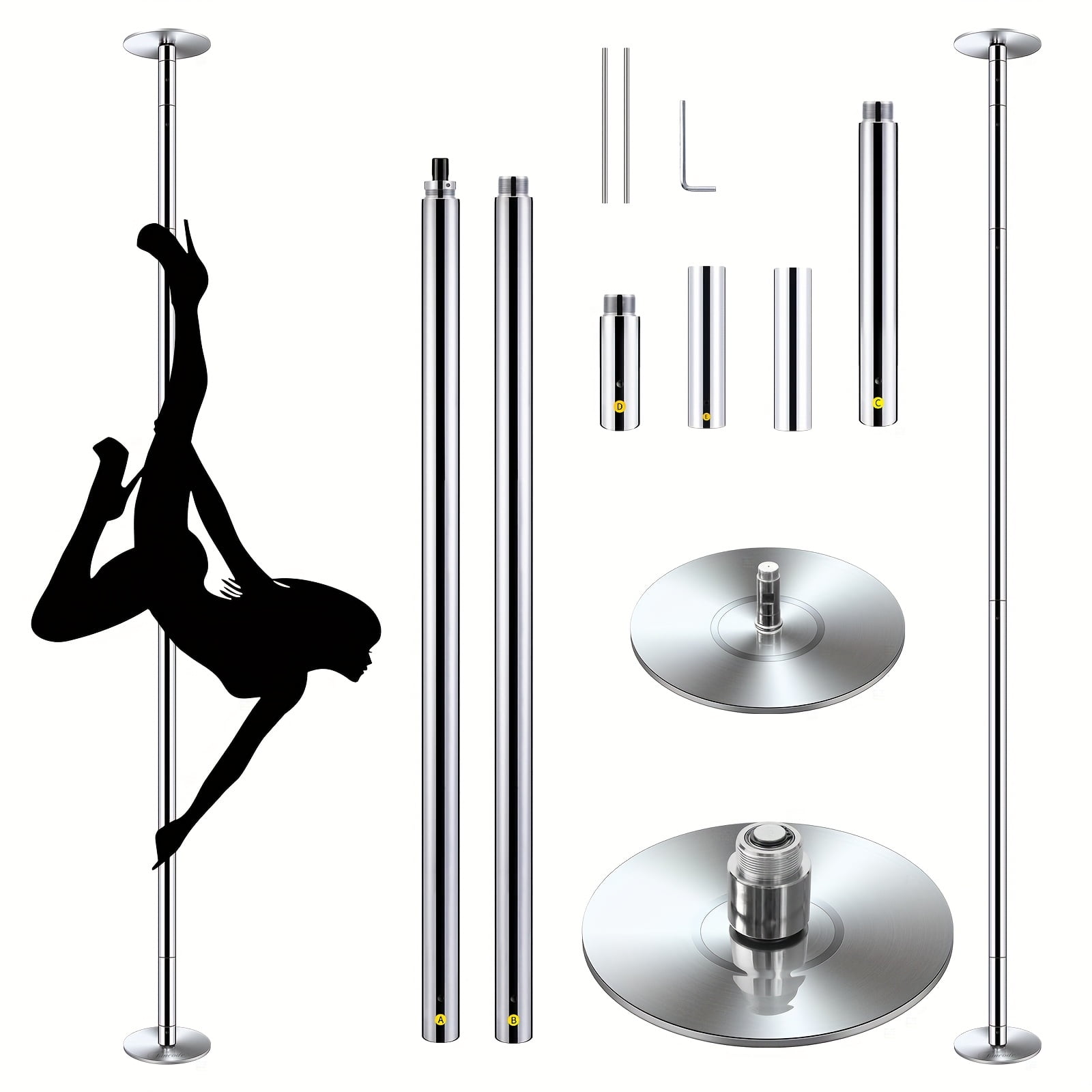[Adjustable Dance Pole] Professional 45mm Adjustable Dance Pole ...