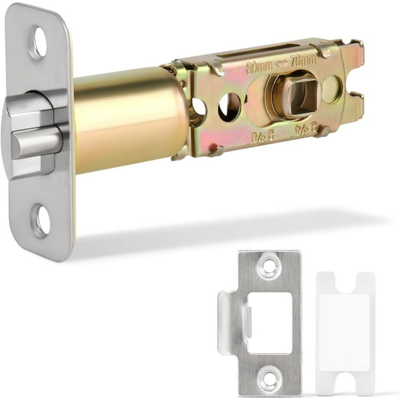 Adjustable Deadlatch 2-3/8'' or 2-3/4'', Keyed Entry Door Lock 45 ...