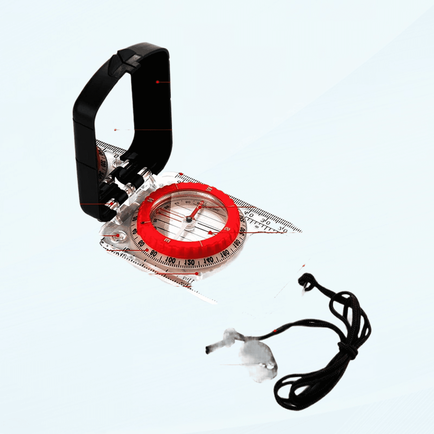 Adjustable Declination Compass for Maps – Handheld Orienteering ...