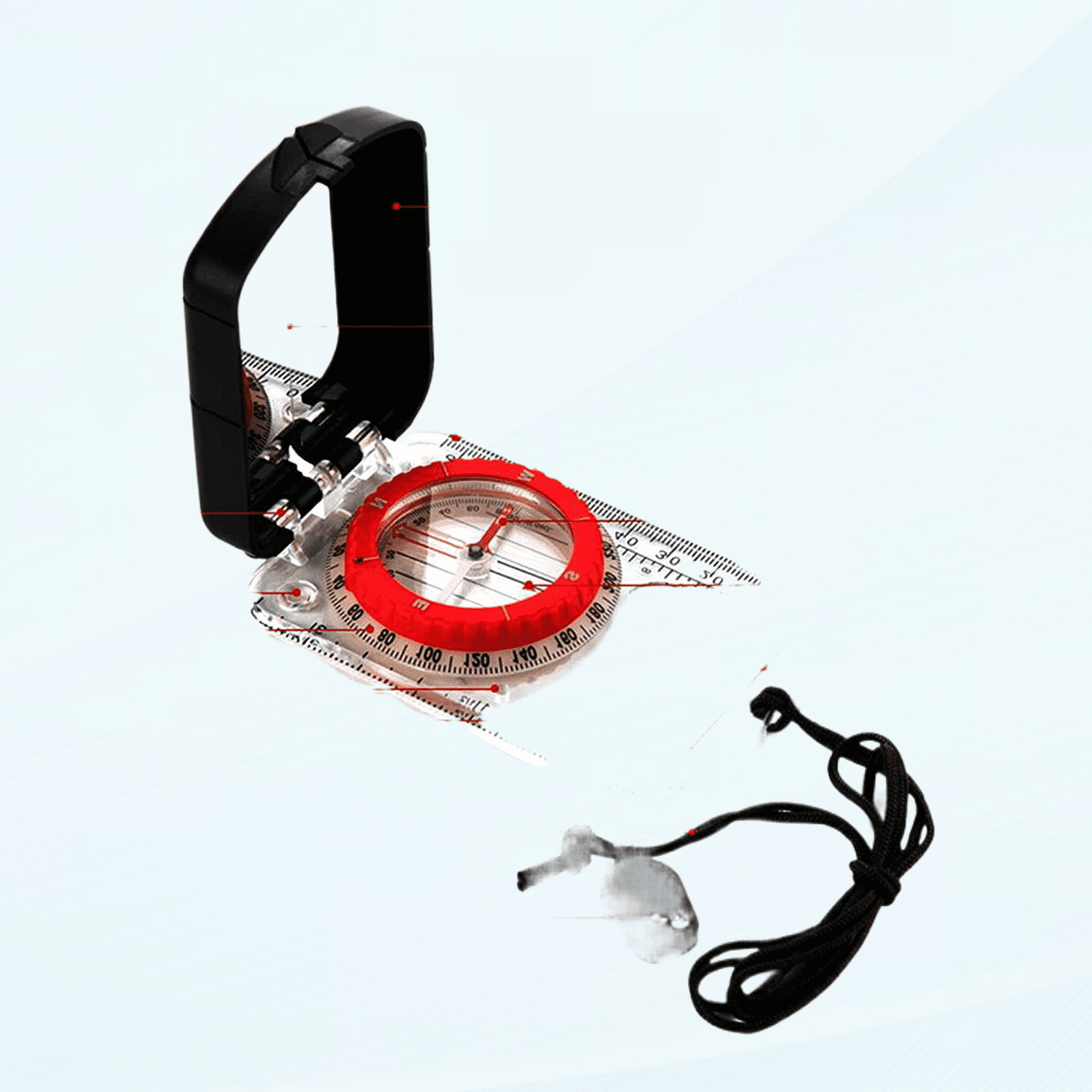 Adjustable Declination Compass for Maps – Handheld Orienteering ...