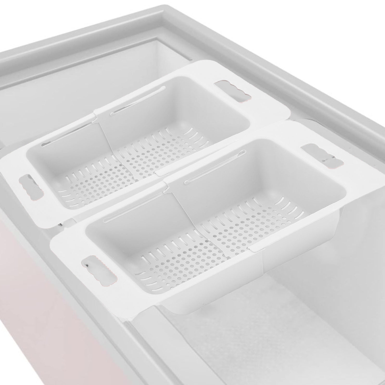 Adjustable Deep Freezer Organizer, Expandable Basket With Handle For ...
