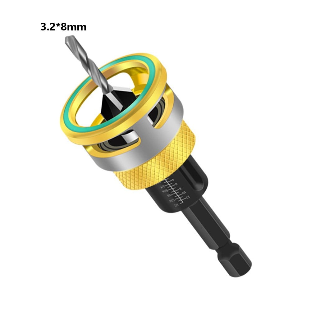 Adjustable Depth Four-Blade Countersunk Drill Bit for Precise ...