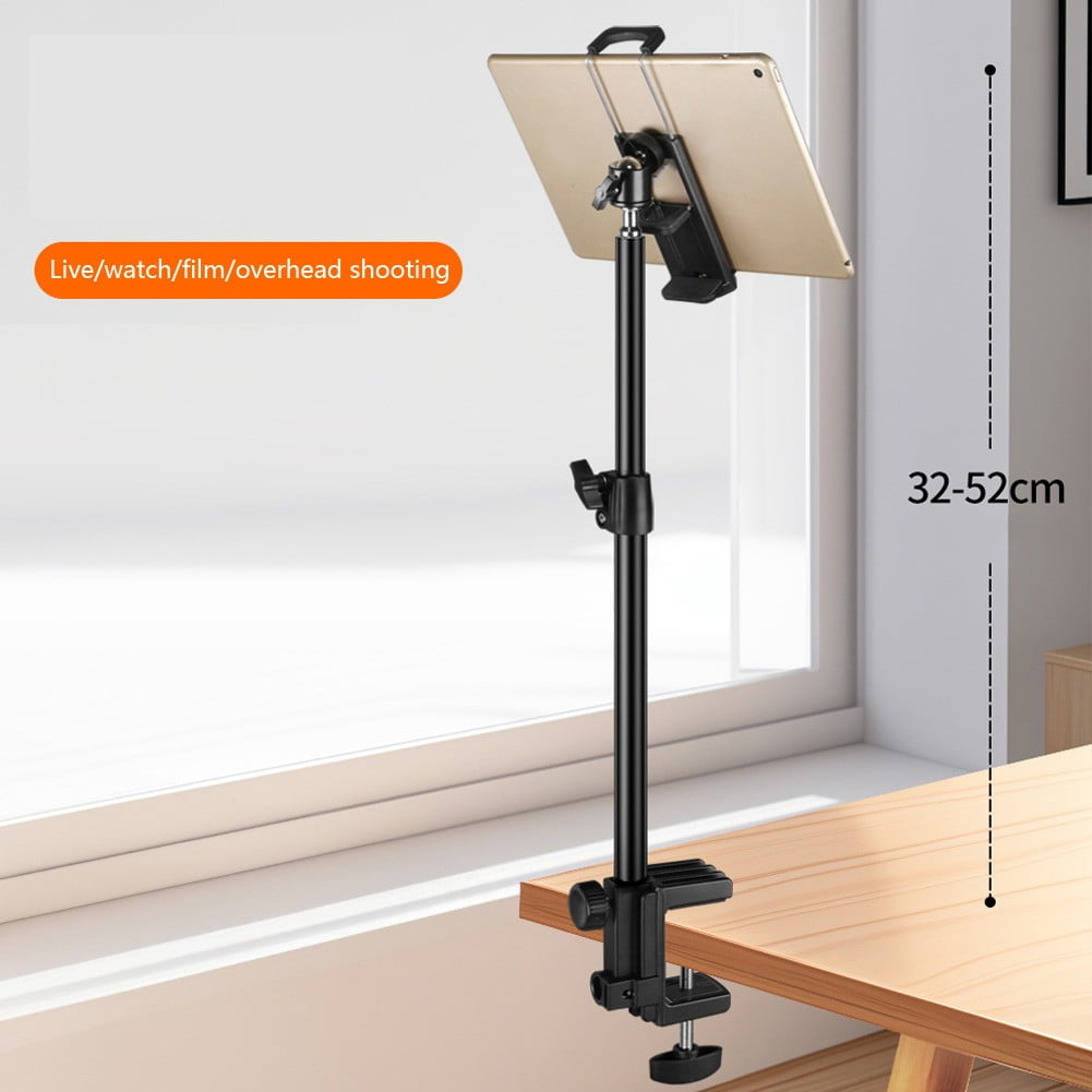 Adjustable Desk Mount Camera Stand With Ball Head 32-52cm Retractable Aluminum Alloy Clamp For ...