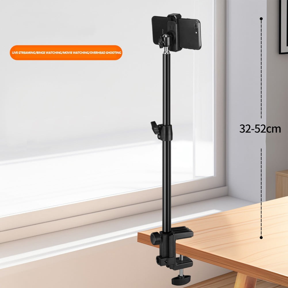 Adjustable Desk Mount Camera Stand With Ball Head 32-52cm Retractable ...