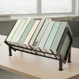 Adjustable Desktop Bookshelf Iron Tilting Bookcase with 4 Nonslip ...