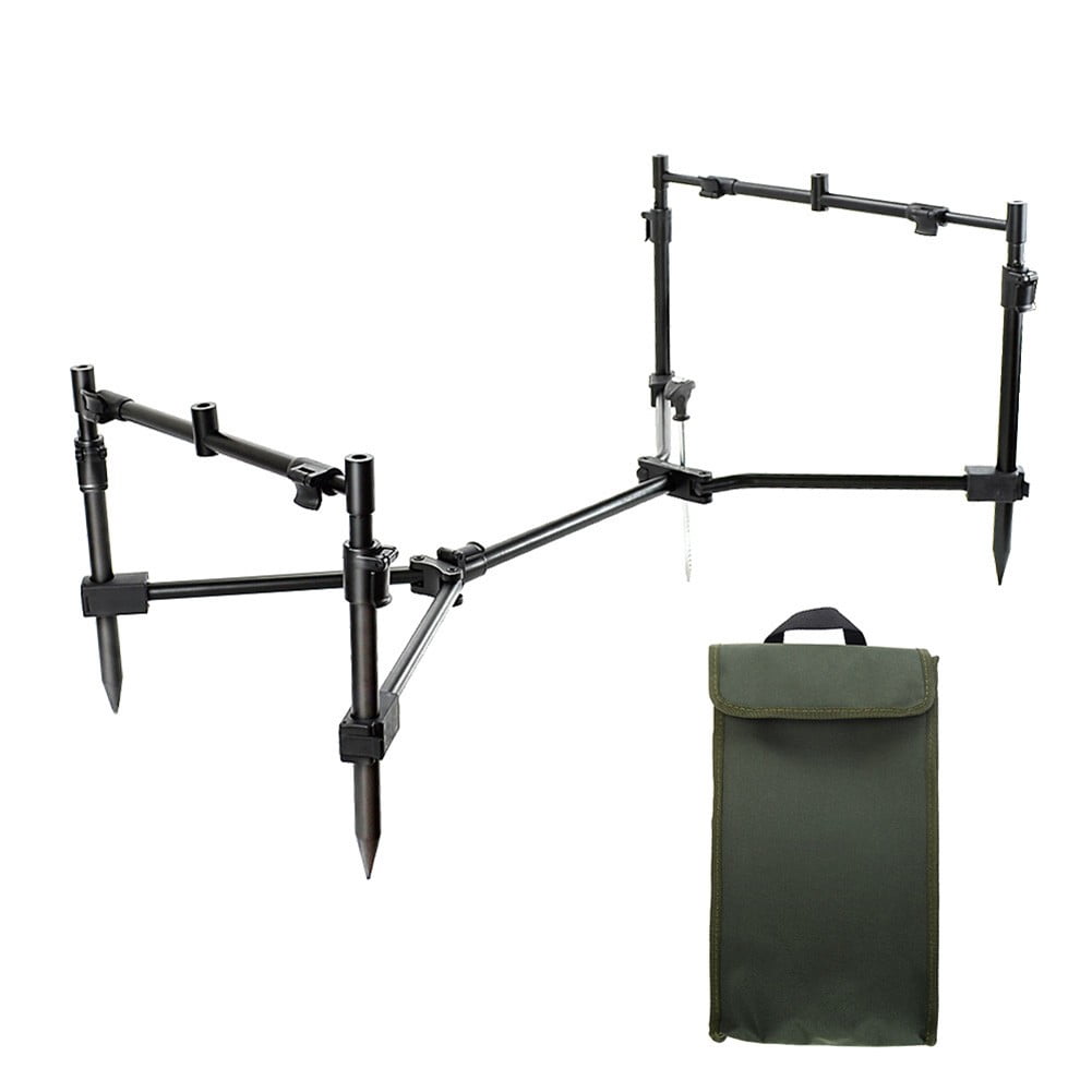 Adjustable Detachable Fishing Rod Stand with Retractable Three Head ...