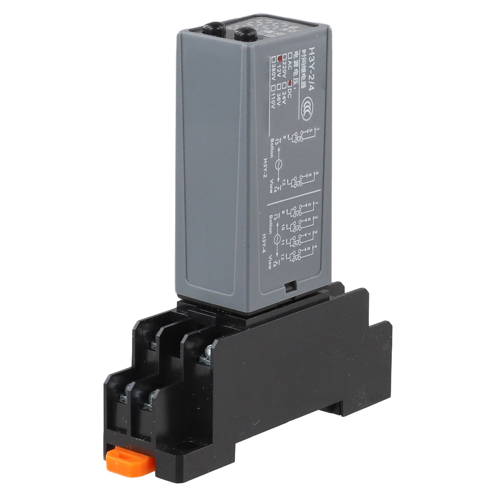 Adjustable Digital Display H3Y-2 Time Relay Cycle Time Control Delay ...