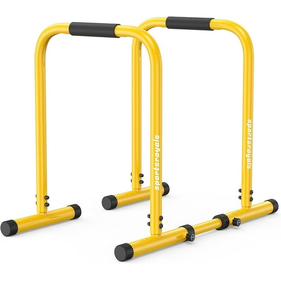Adjustable Dip Bar Station, Heavy Duty Parallette & Parallel Bars ...