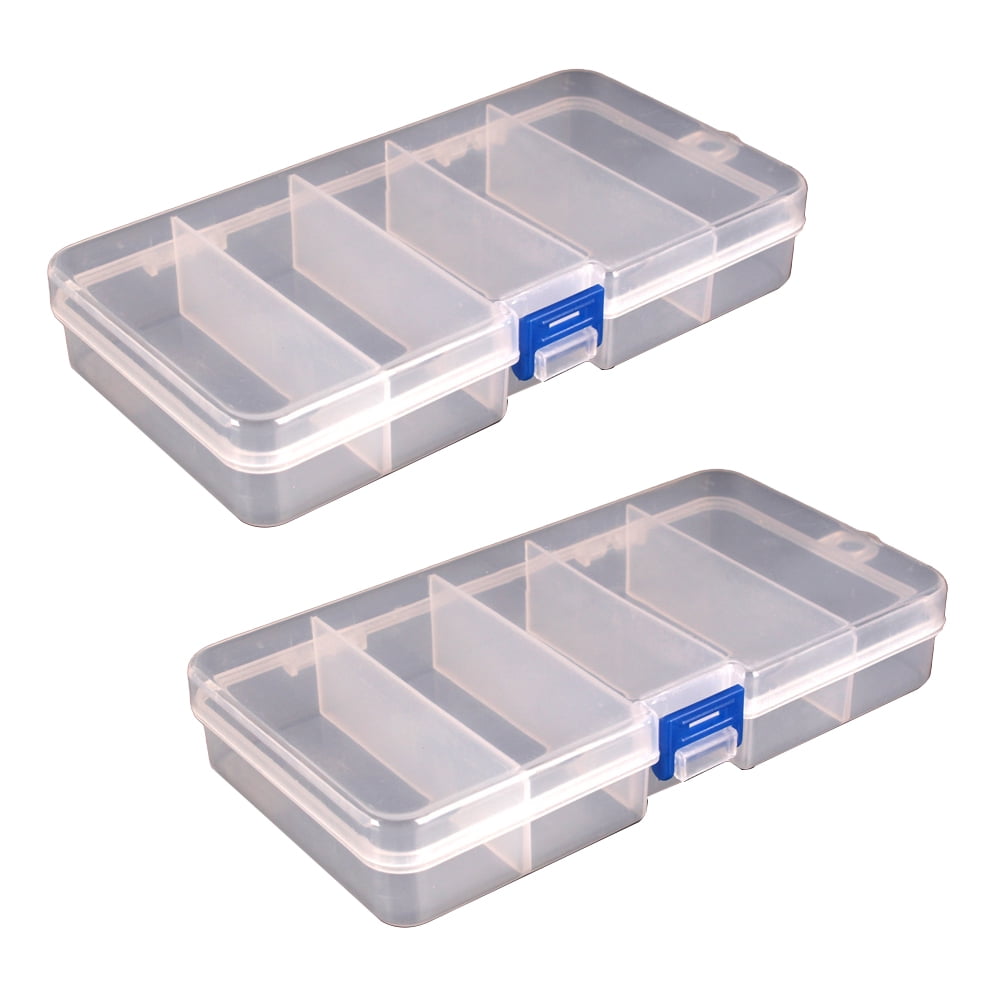 Adjustable Dividers Case, Travel Small Size Jewelry Organizer With Transparent Plastic Grids ...