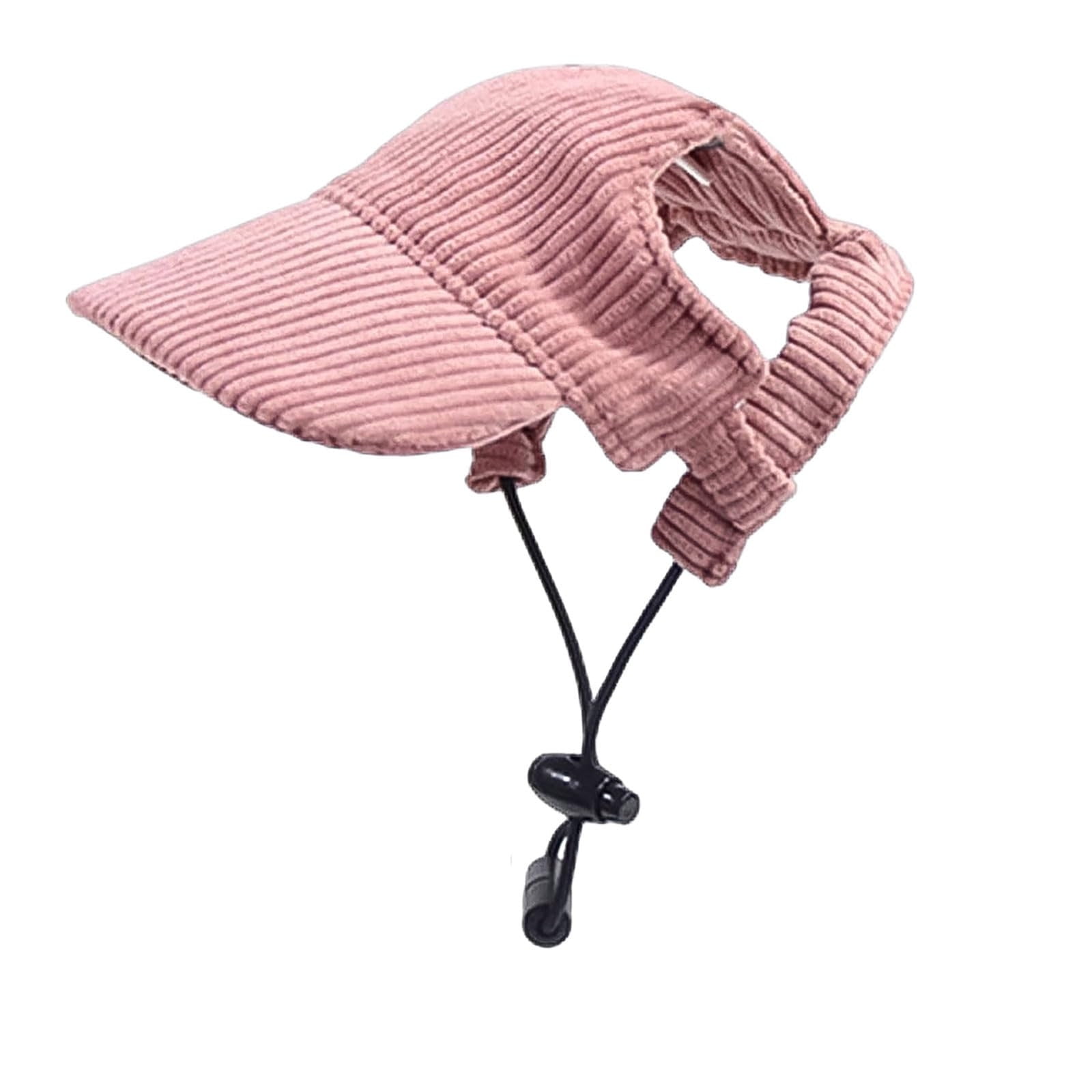 Adjustable Dog Baseball Cap - Summer Sun Visor with Ear Holes, Corduroy ...